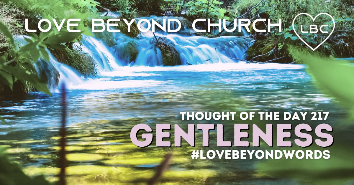 Day 217 Gentleness - Love Beyond Church