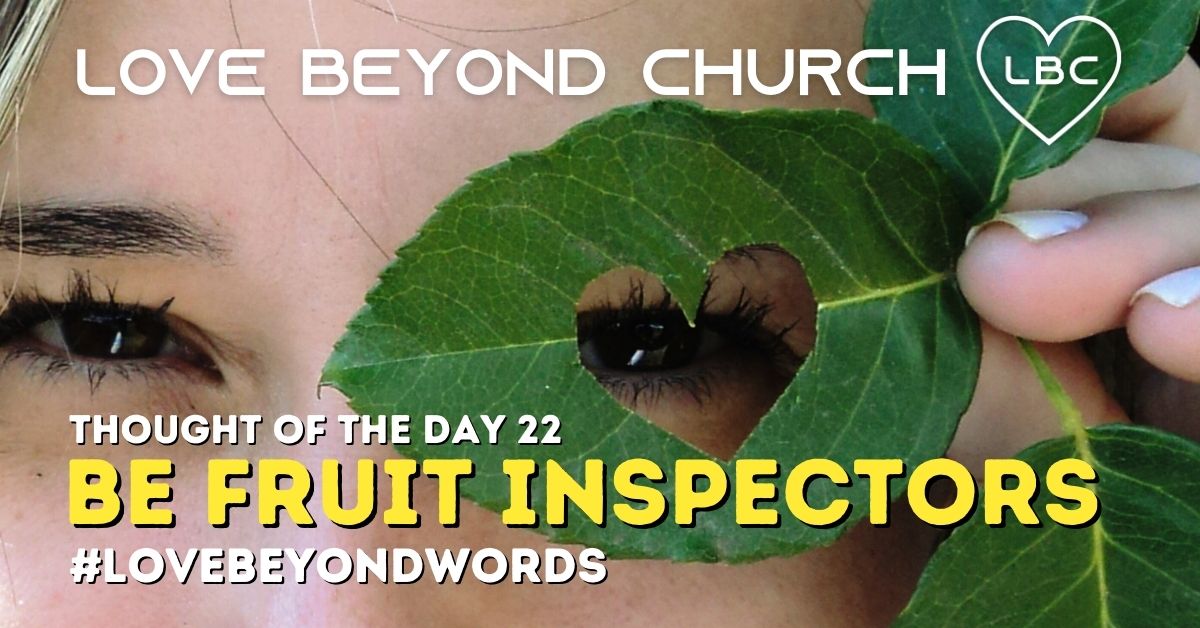 Day 22 Be Fruit Inspectors - Love Beyond Church